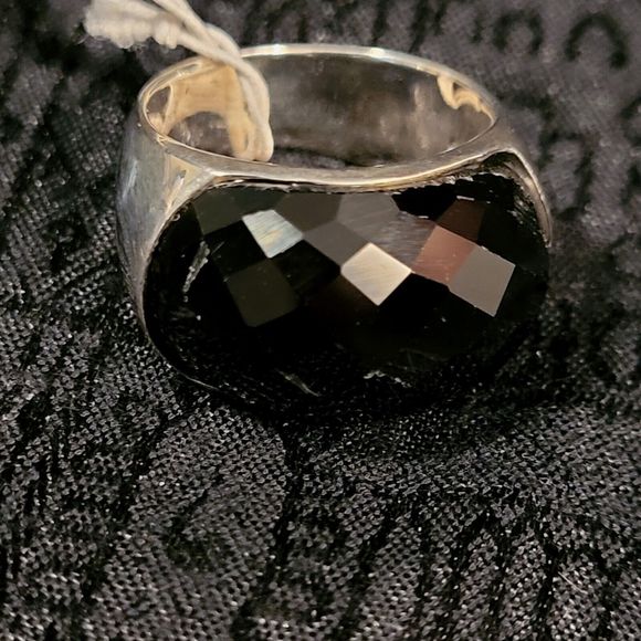 Unbranded | Jewelry | Vintage 200s Faceted Black Onyx 925 Sterling ...